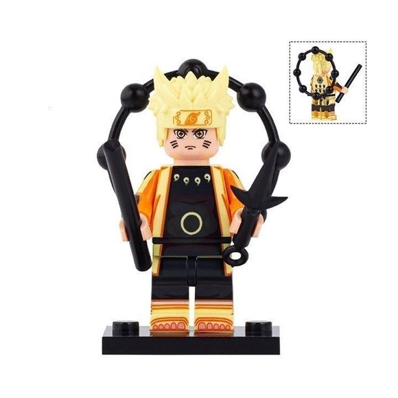 Toys | Naruto Uzumaki Minifigure Custom Anime Figure Shippuden Building ...